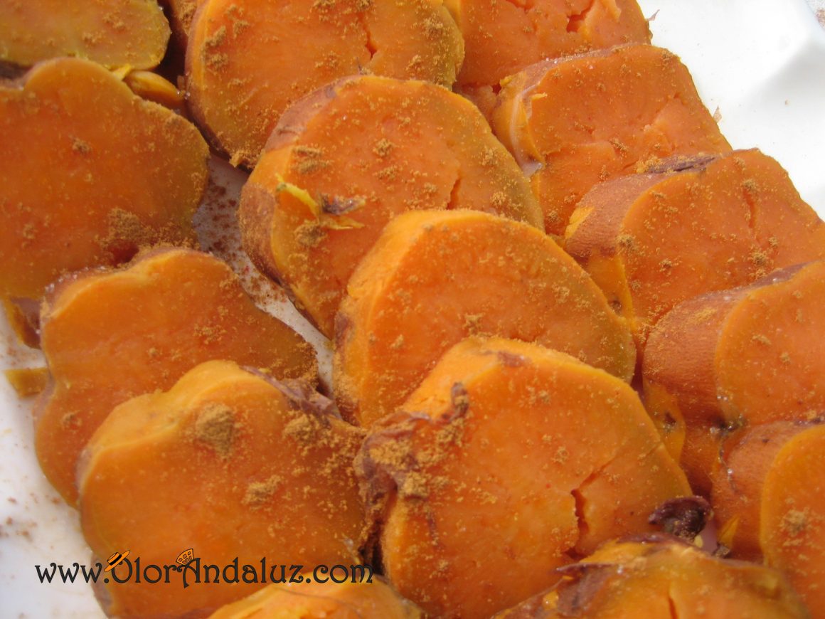 Batata o boniato cocido